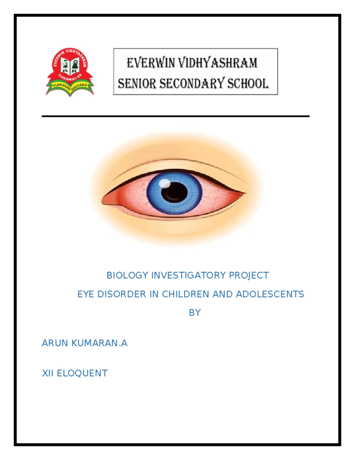 Biology project file - Biology project file Class-12 session-2022 ...