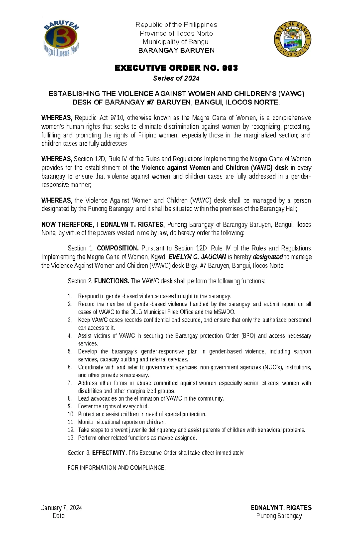 EO 2024-04 - about executive order - Republic of the Philippines ...