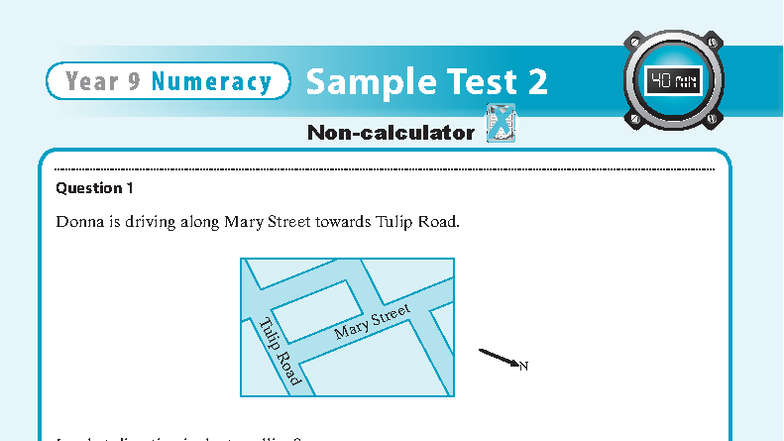 Year 9 NAPLAN Non-Calculator Sample Test & Answers - Studocu