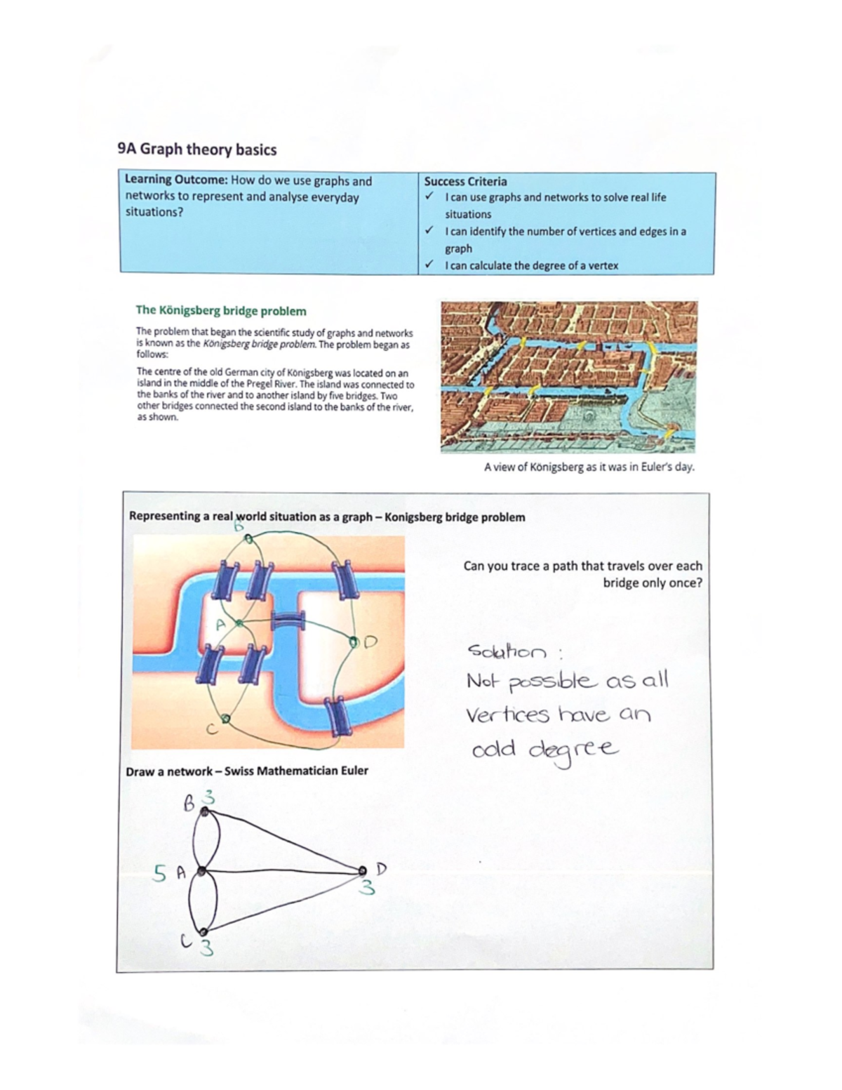 Graph Theory Basics and Key Concepts - 9A, 9C, 9E, 9I - Studocu