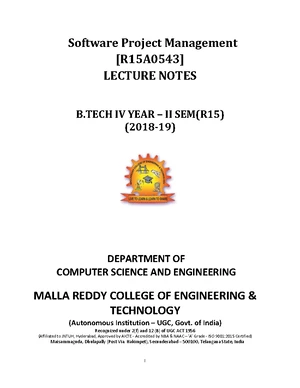 Spm notes unit 1 - UNIT-I: Conventional Software Management: The ...