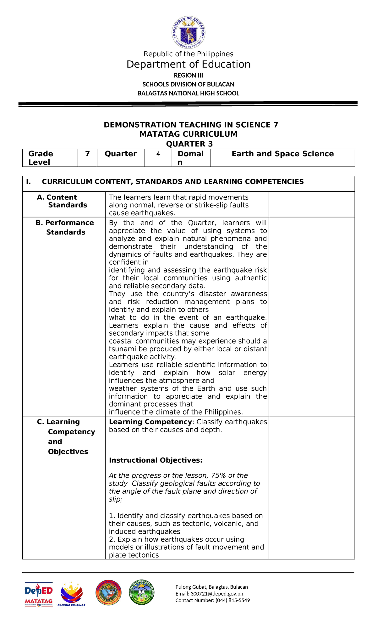 Understanding the Pacific Ring of Fire: Earthquakes & Faults - SCI7 Q3 - Studocu