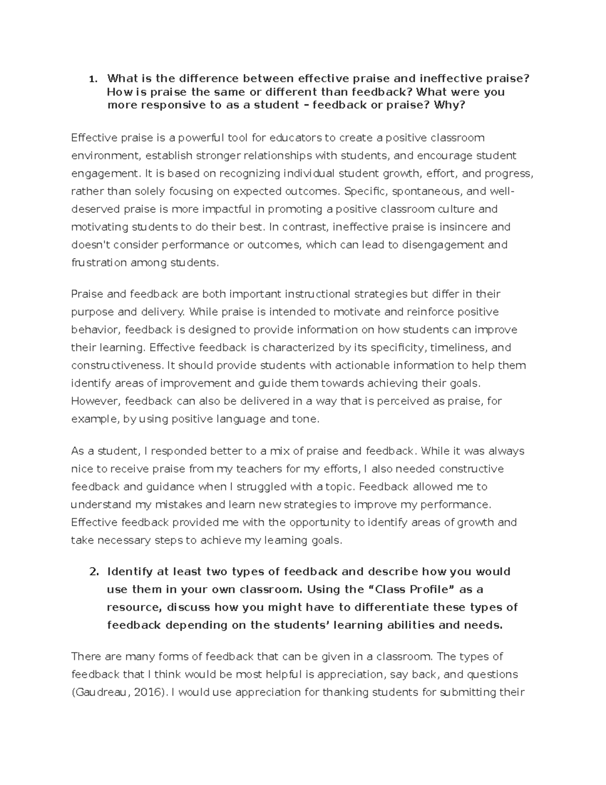 ELM 210 Topic 7 DQ 1+2 - ......... - What is the difference between ...