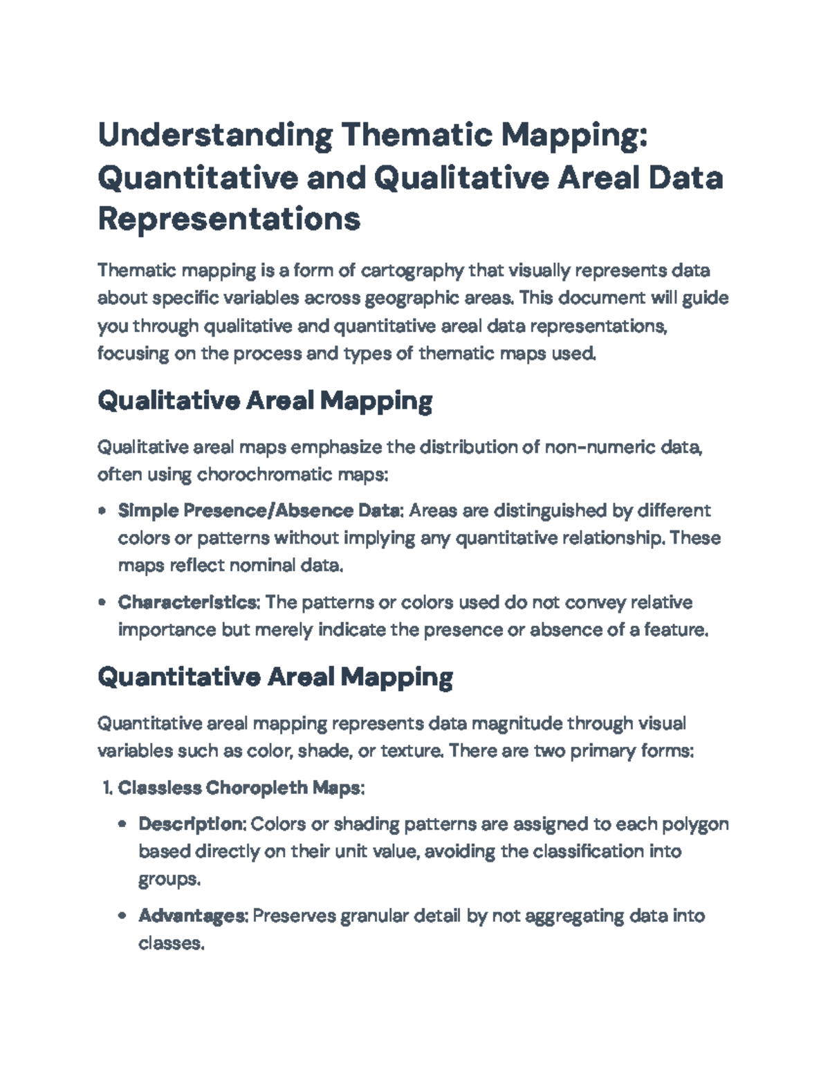 Understanding Thematic Mapping: Qualitative & Quantitative Data ...