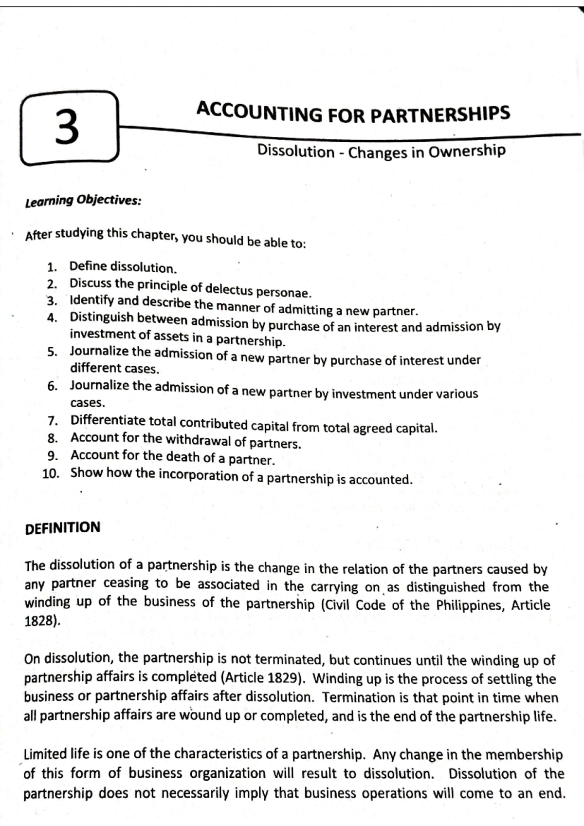 Parcor Dissolution - Accounting - BS Accountancy - Studocu