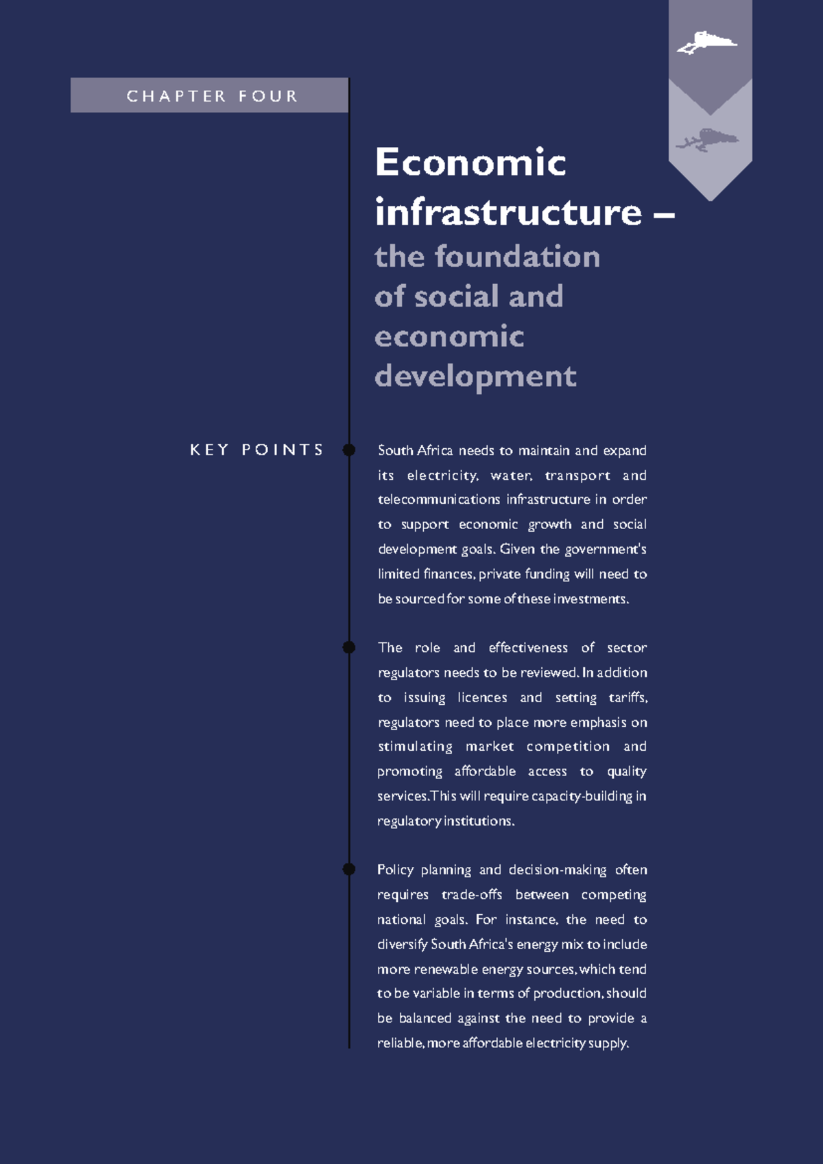 NDP 2030: Chapter 4 - Economic Infrastructure for Growth - Studocu