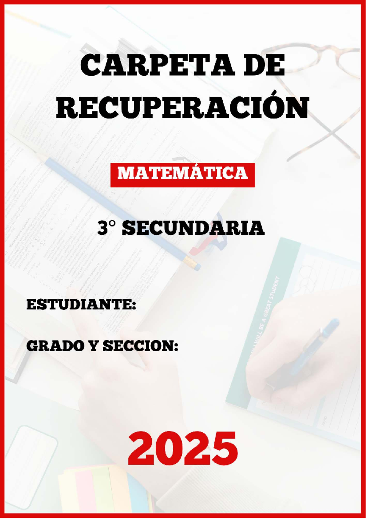 Actividades de Recuperación - 3ERO - Matemática 2025 - Studocu