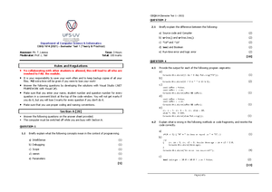 CSIS1614 Practical 3 2025 - DEPARTMENT OF COMPUTER SCIENCE AND INFORMATICS CSIS 1 614 ...