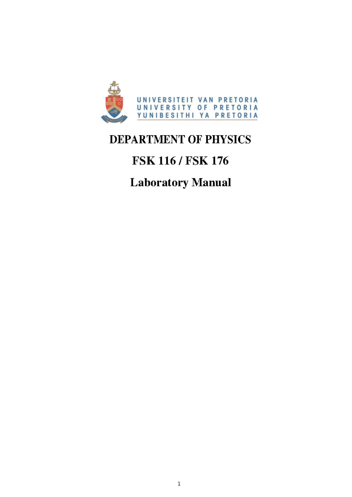 FSK 176 Lab Notes: Essential Summary for Physics Experiments - Studocu