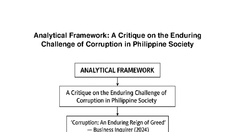 Analytical Framework Critique Paper - Finding the Answers to the ...