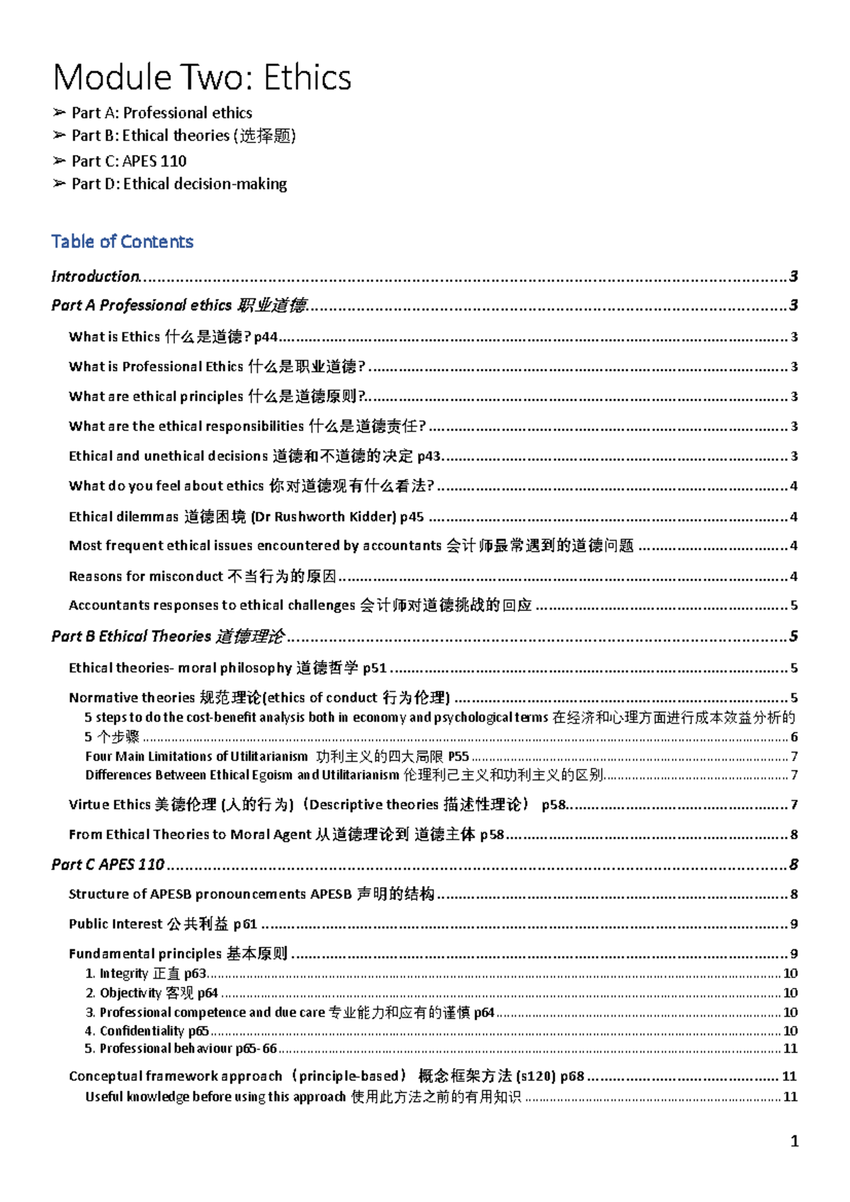 Module Two: Ethics in Professional Accounting - APES Essentials - Studocu