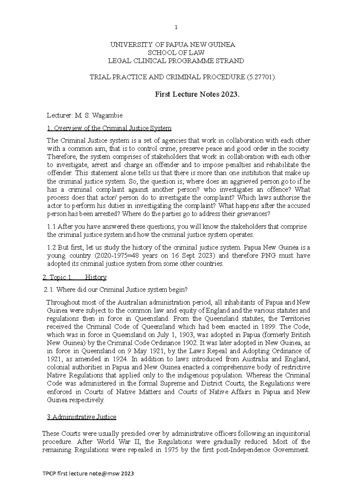 Customary Land Tenure in PNG - CUSTOMARY LAND TENURE IN PAPUA NEW ...