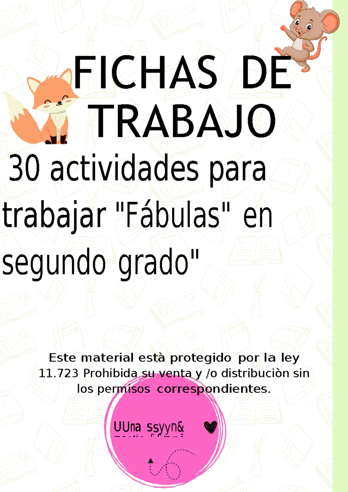 FICHAS DE TRABAJO: Fábulas para Segundo Grado - Studocu