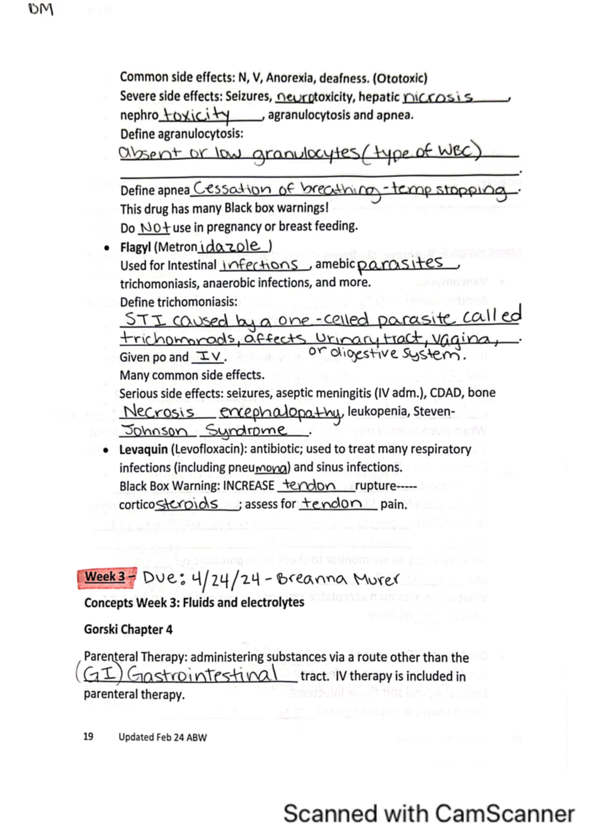 Nur172 Week 3 PCA Notes and Insights - Studocu