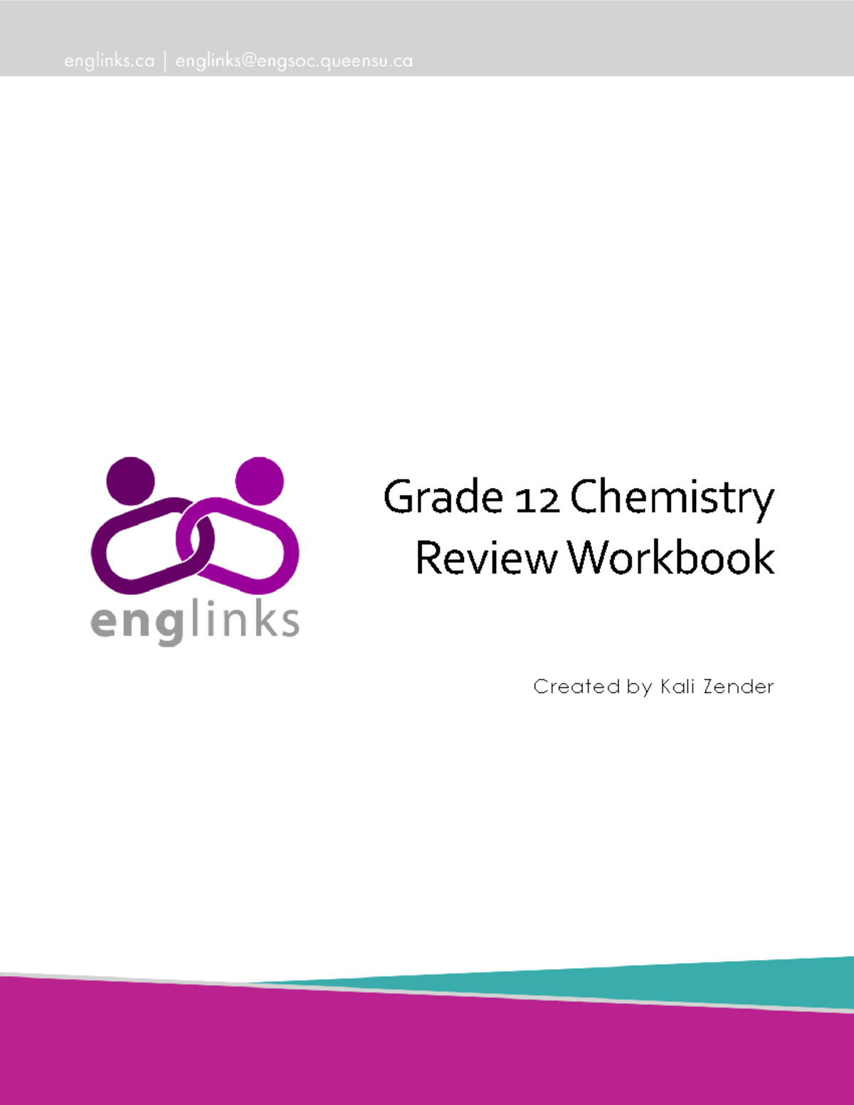 Grade 12 Chemistry Review Workbook Student Copy - Grade 12 Chemistry Review Workbook Created by ...
