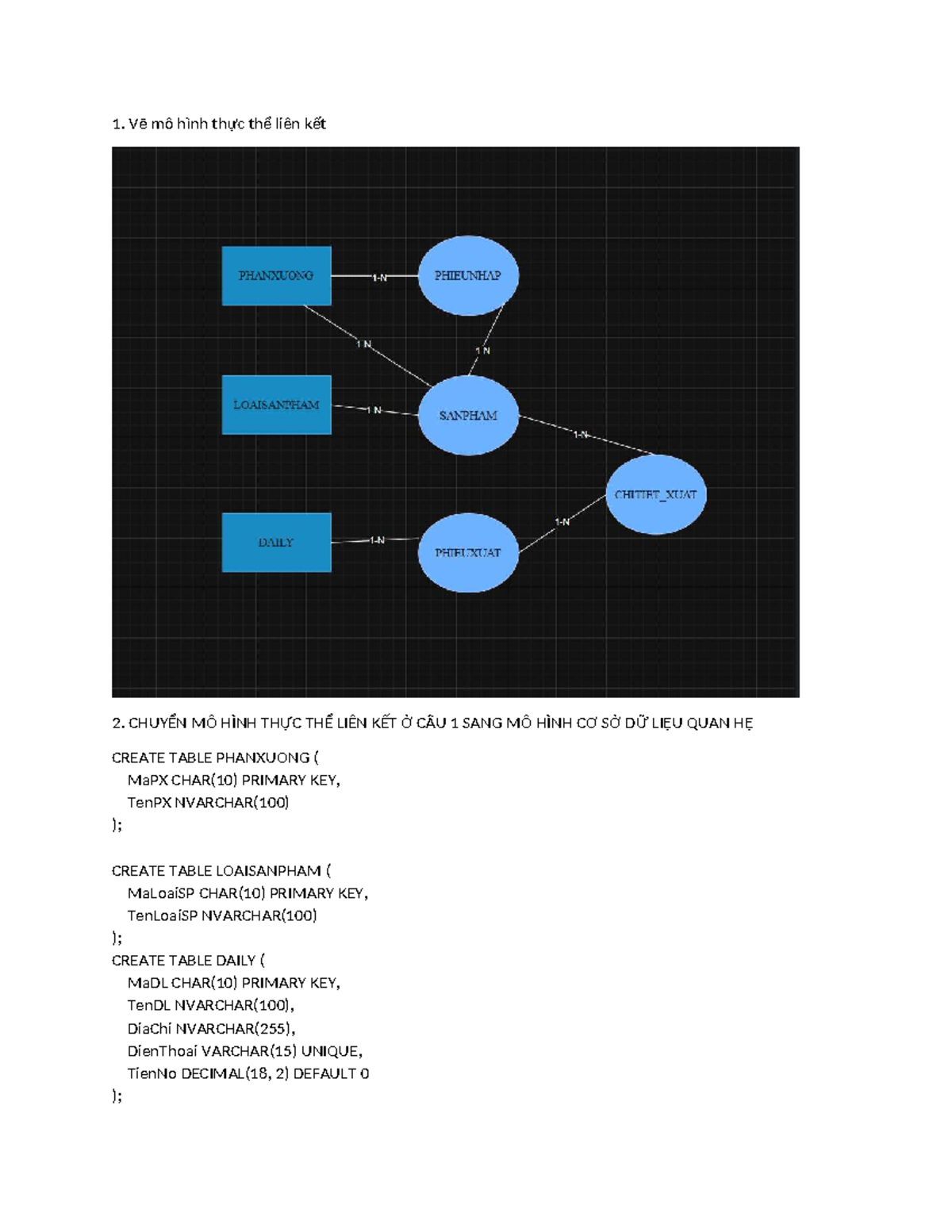 Mô Hình Cơ Sở Dữ Liệu Quan Hệ - Đề Tài Vinh - Studocu