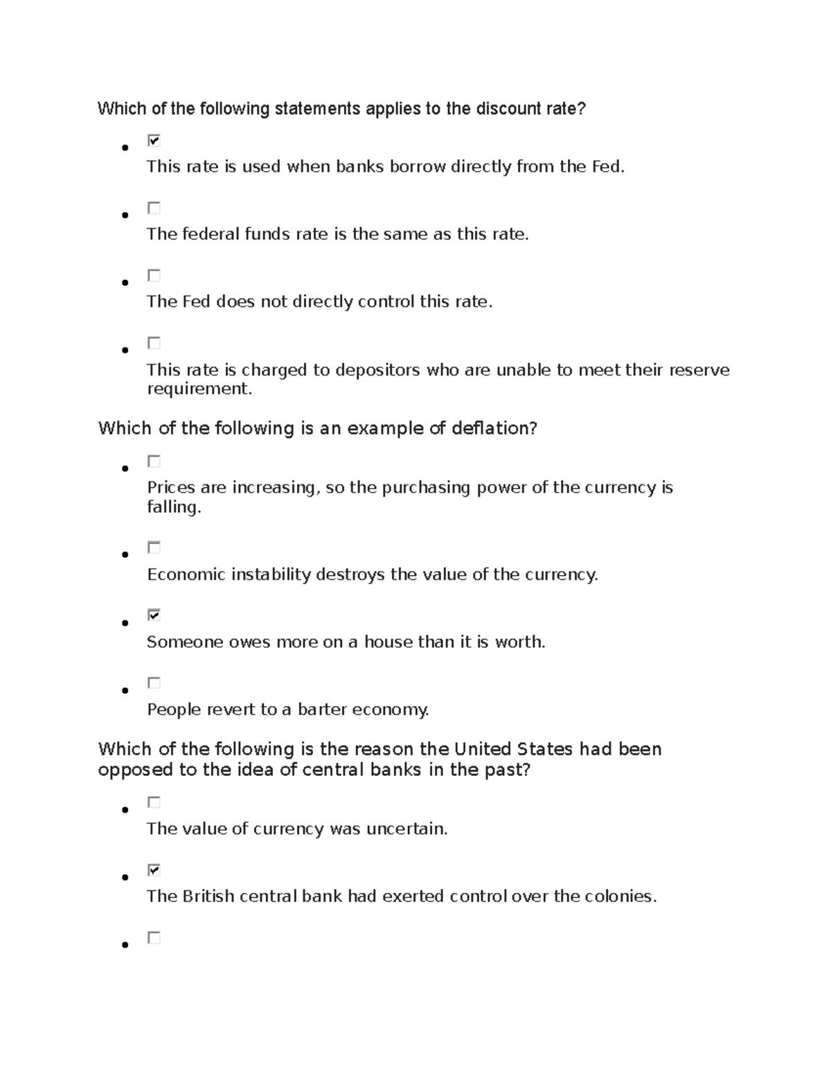 Macroeconomics Milestone 3 - Which of the following statements applies ...