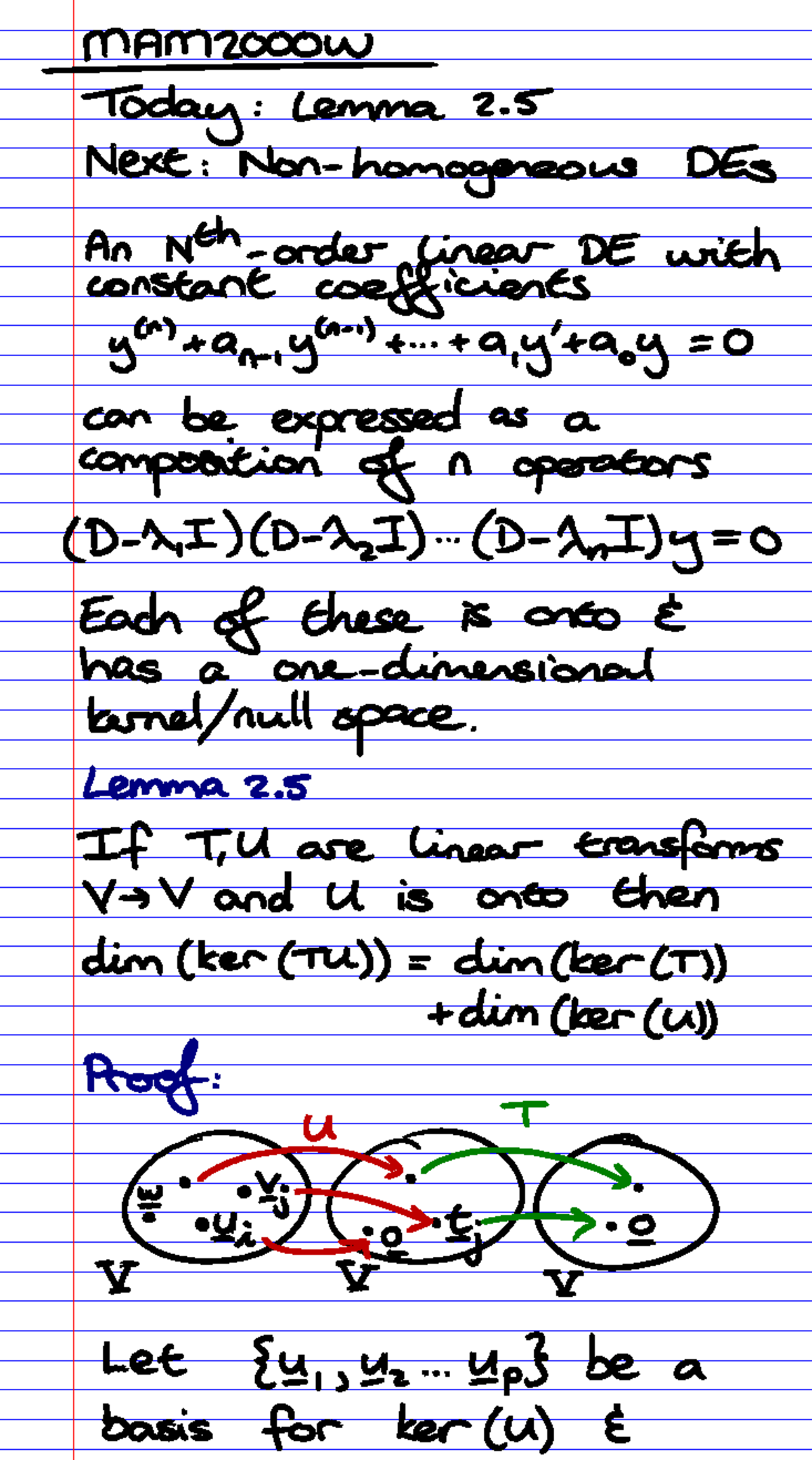07 Lemma 2 - Notes on Nth Order Linear DE with Constant Coefficients ...