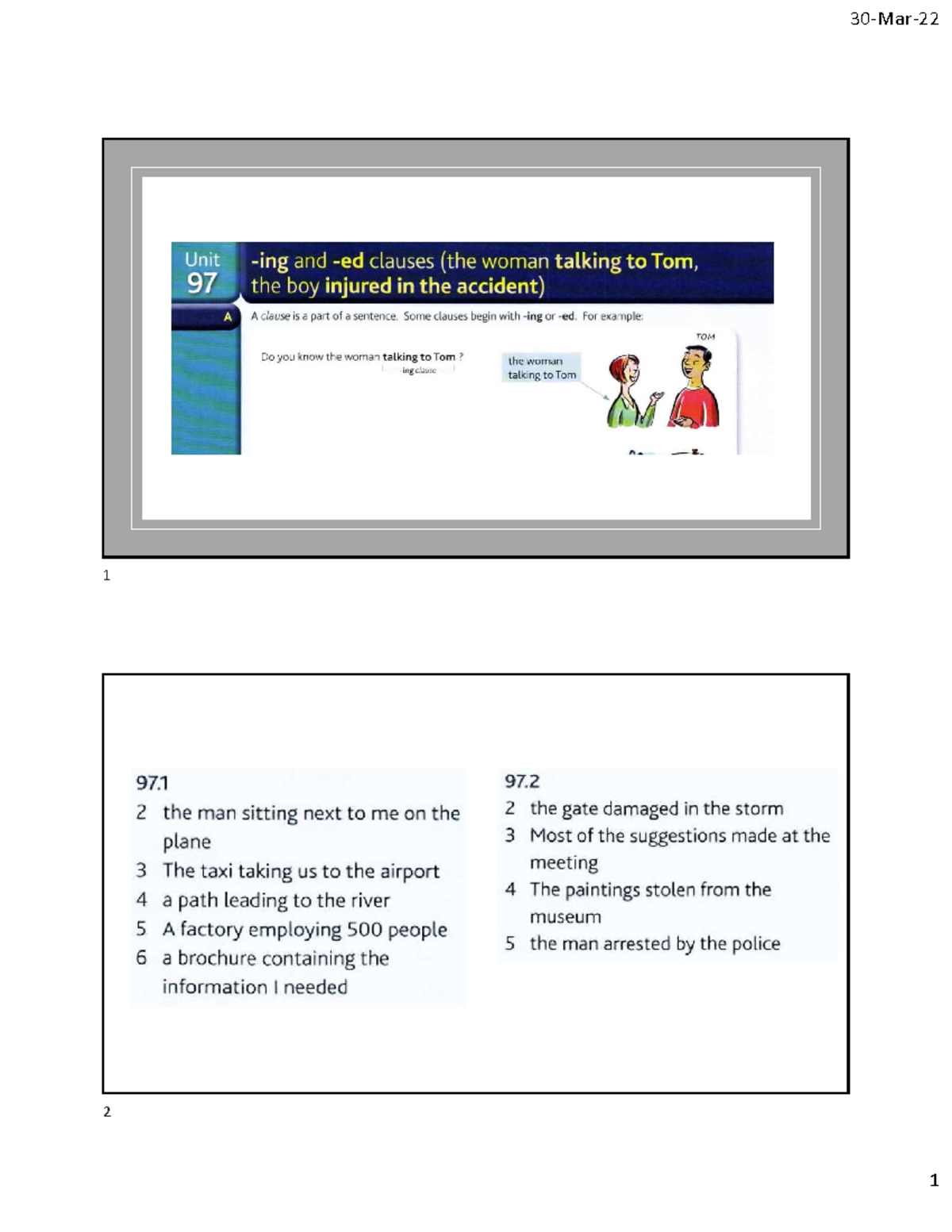 Unit 4: Reduced Relative Clauses - Key Concepts and Examples - Studocu