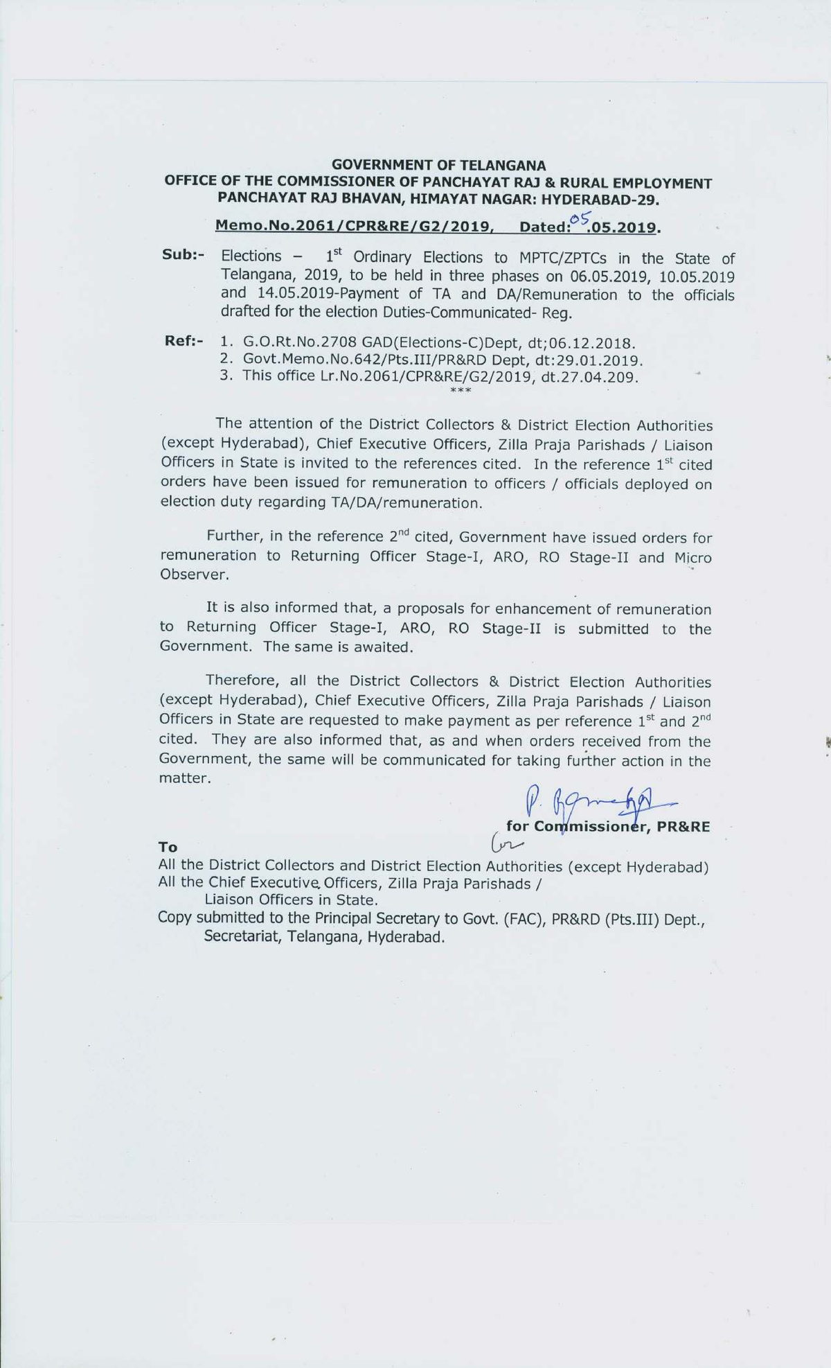 Telangana Elections 2019: Remuneration for Election Staff - Studocu