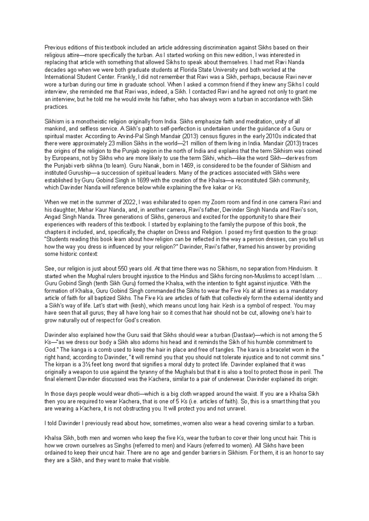 Sikhism and Identity: Understanding the Five Ks in Modern Contexts ...