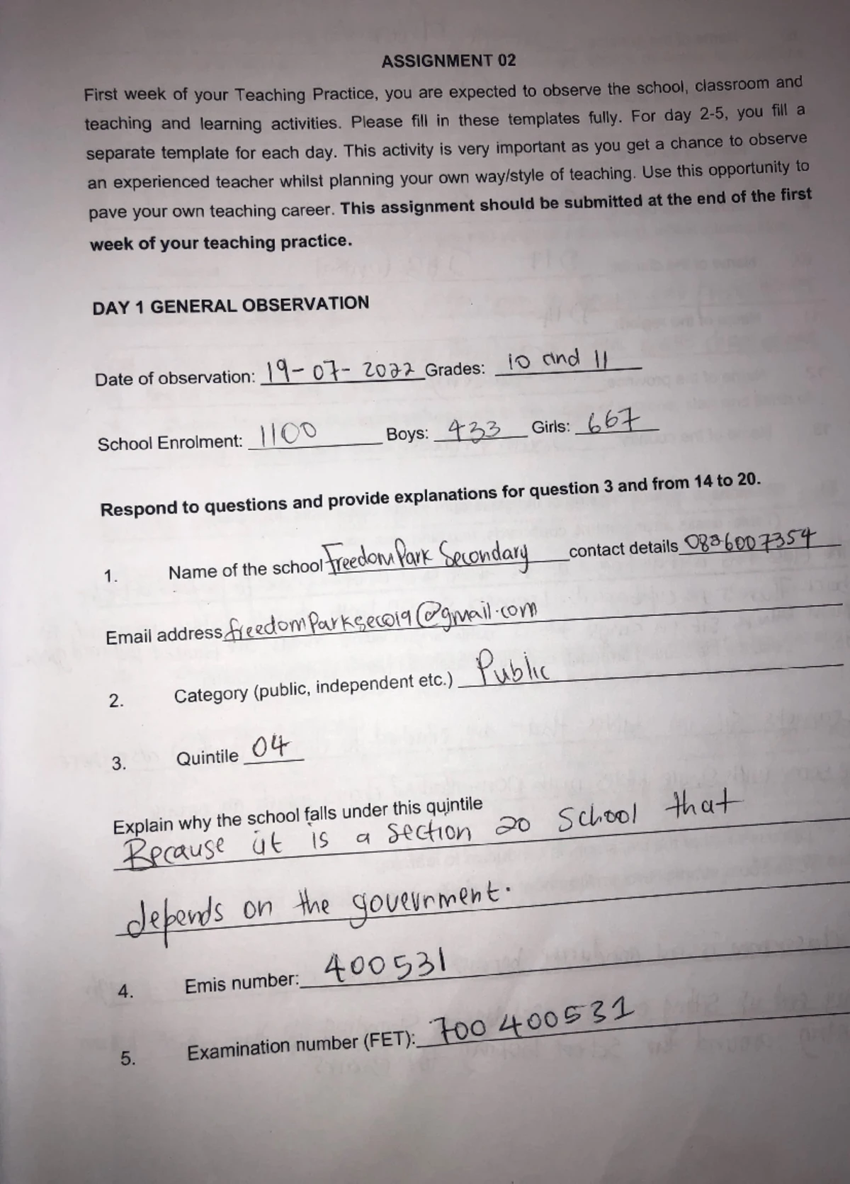 TPN 2602 - 2024 Teaching Practice Placement Tutorial Letter 101 - Studocu