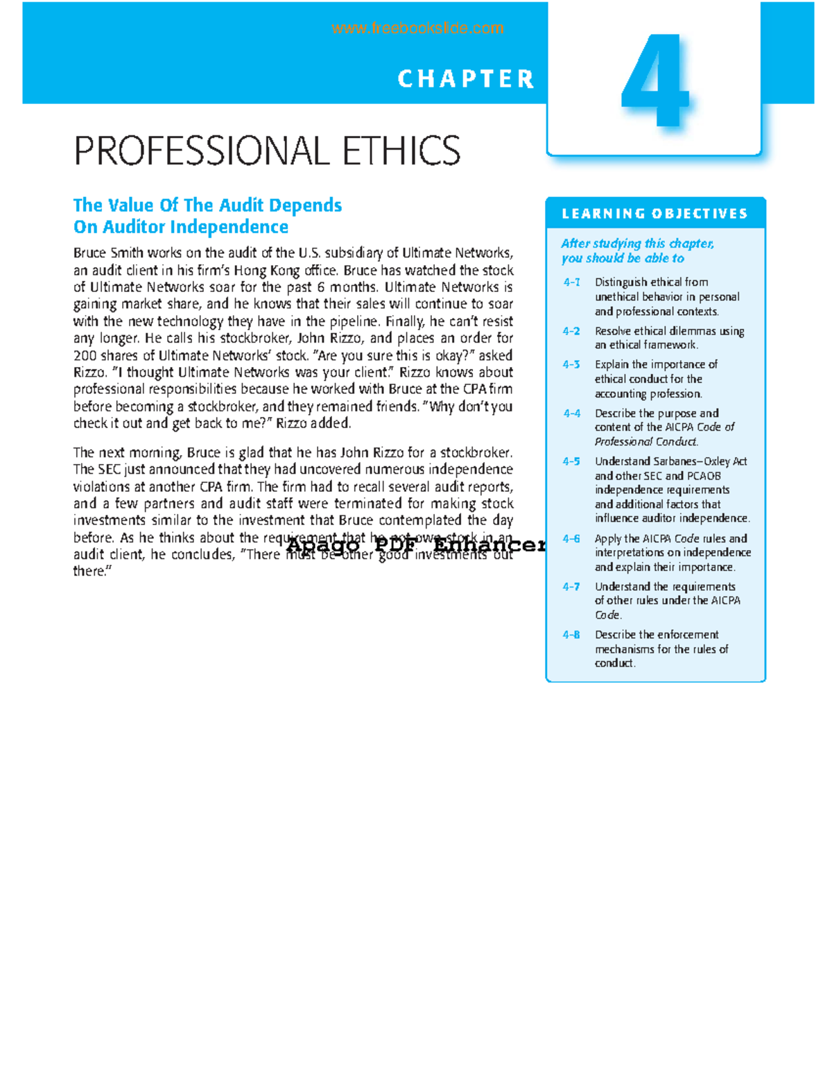 Chapter 4: Professional Ethics and Auditor Independence (Audit BAB 4-5) - Studocu