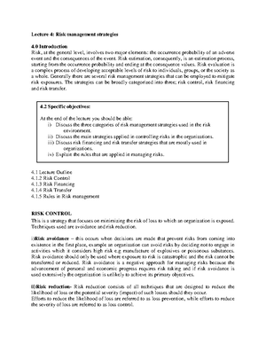 [Solved] Past papers for insurance and risk management - Insurance and ...