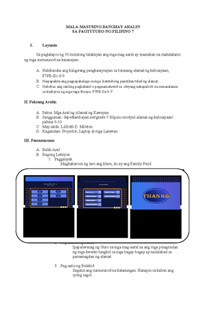 Panitikan-GE-116 - Panitikan Prelims - LESSON 1: Akrostik Mga Tanong at ...