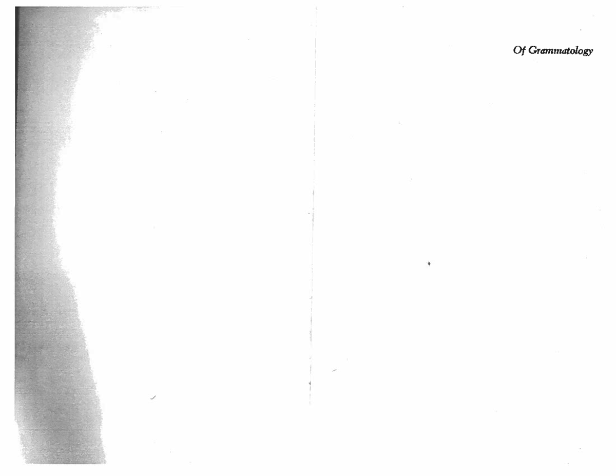 Derrida's Of Grammatology: Key Insights (ENG 101, Lecture Notes) - Studocu