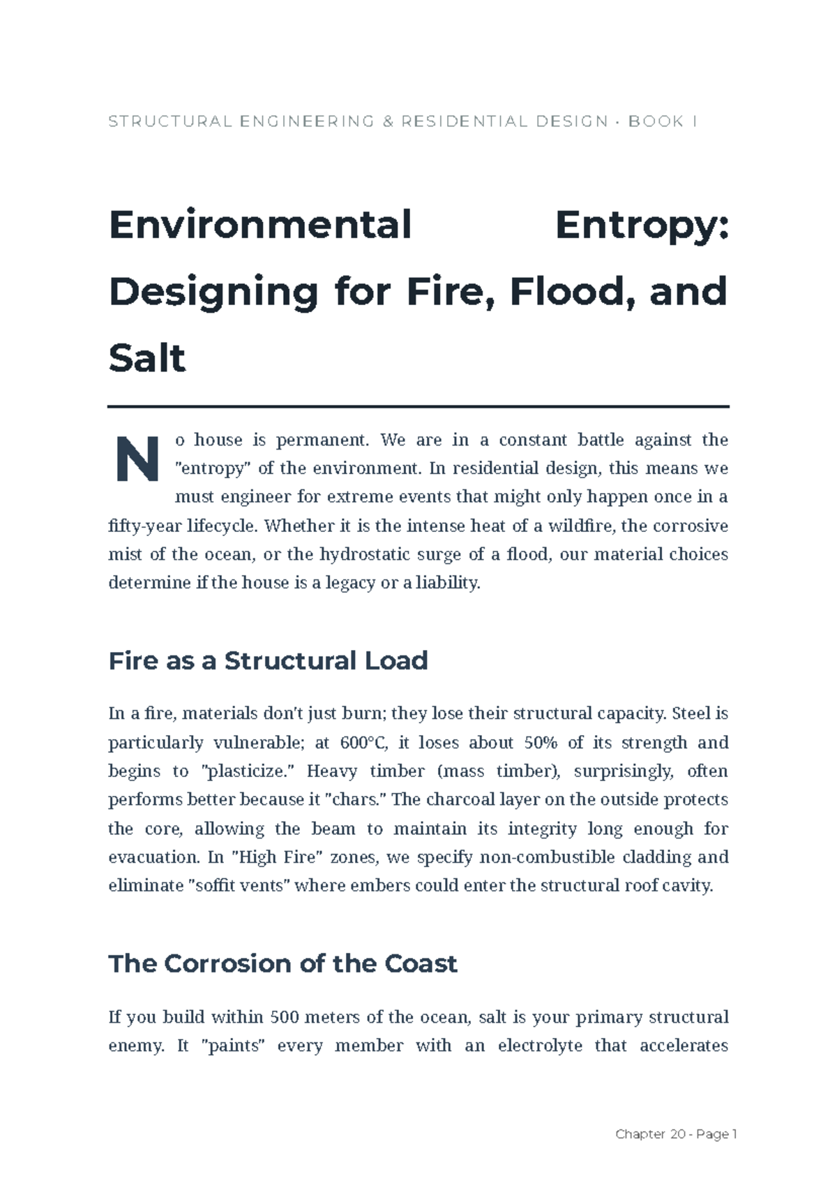 Structural Engineering: Chapter 20 - Environmental Extreme Loads - Studocu