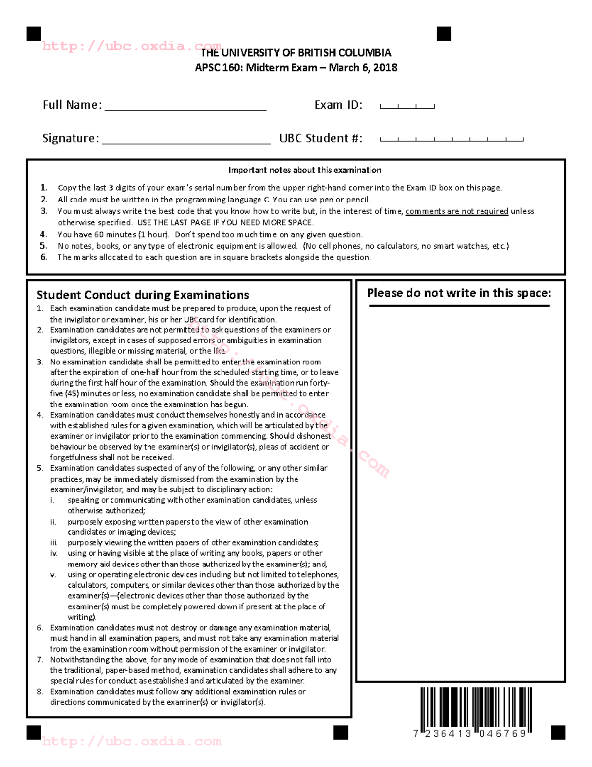 ApSc 160 Final Exam Study Notes and Code Review - Studocu
