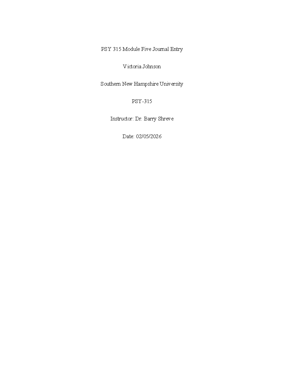 PSY-315 Module 5 Journal Entry: Addressing Stigma in Mental Health Care ...