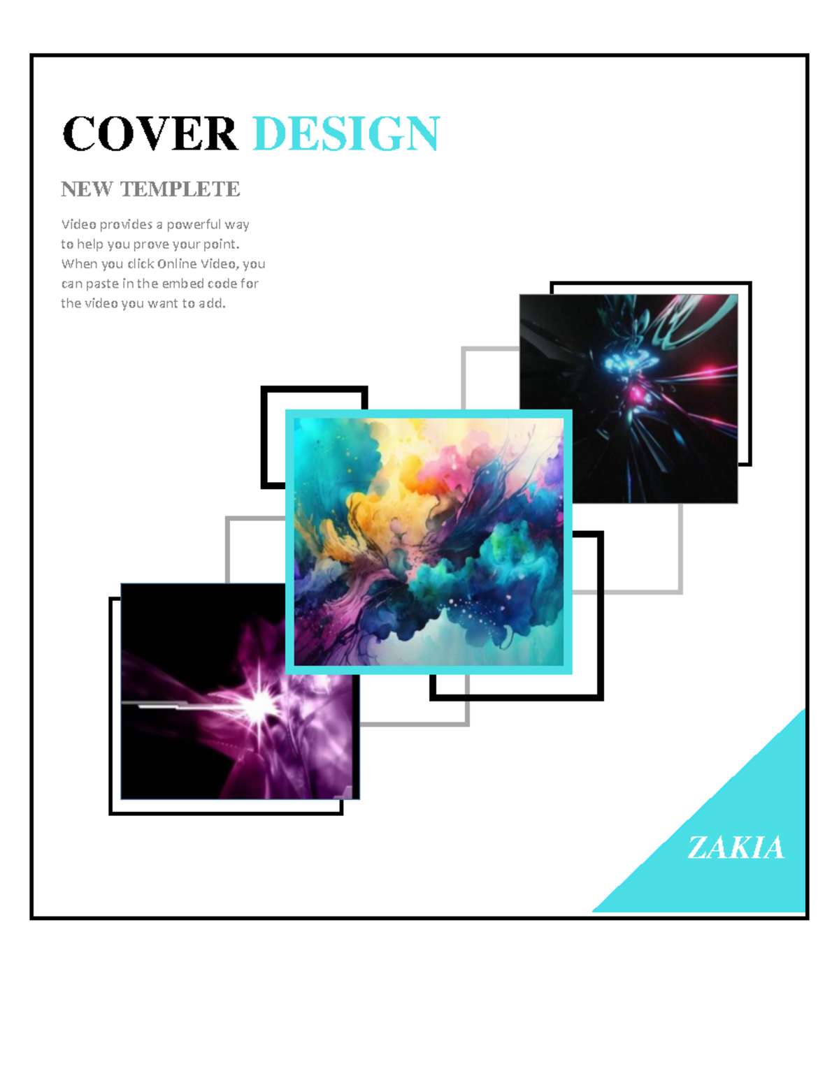 Assignment 4 Created by Zakia - COVER DESIGN NEW TEMPLETE Video ...