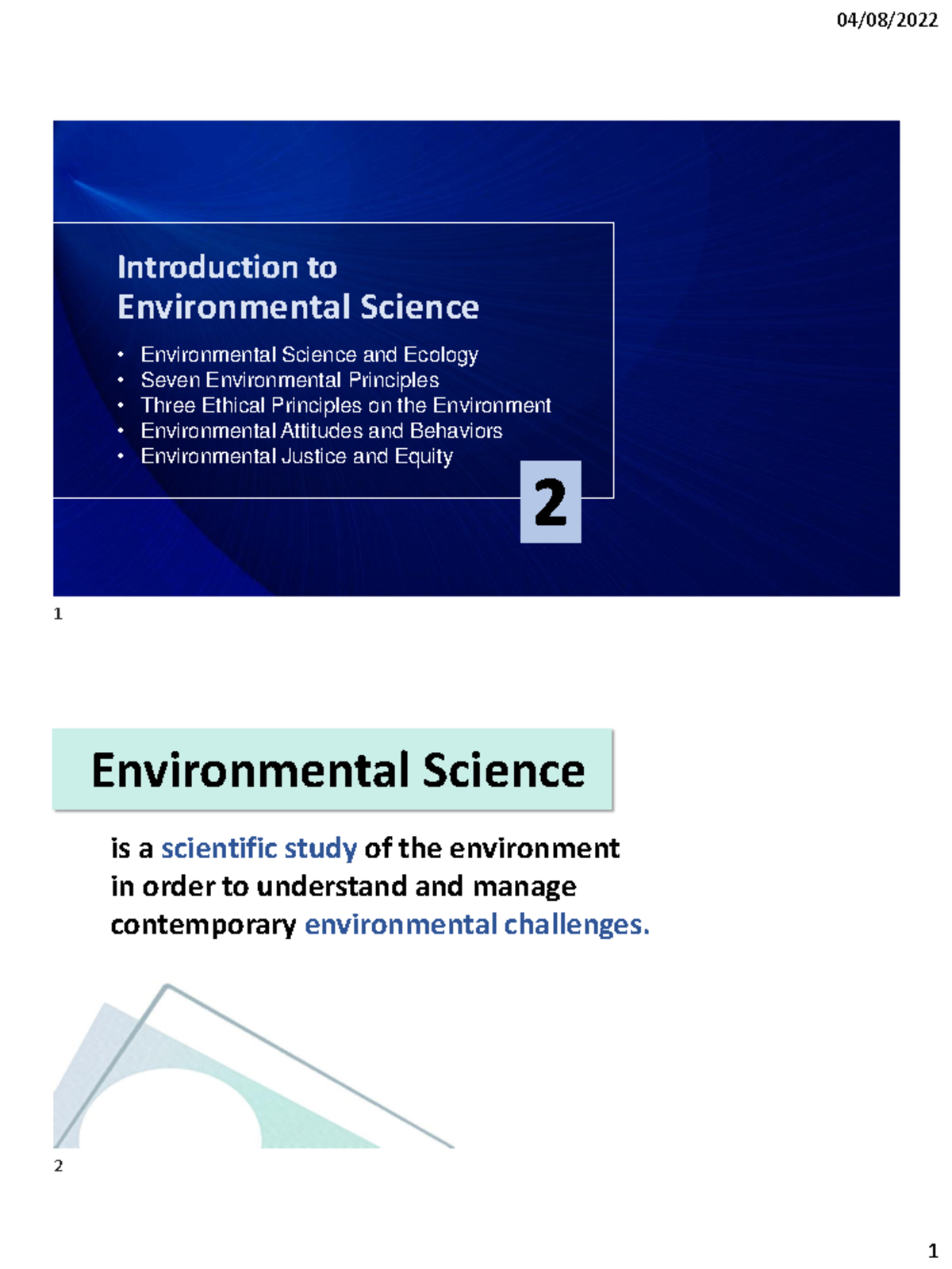 Intro to Environmental Science: Principles, Ethics, and Justice - Studocu