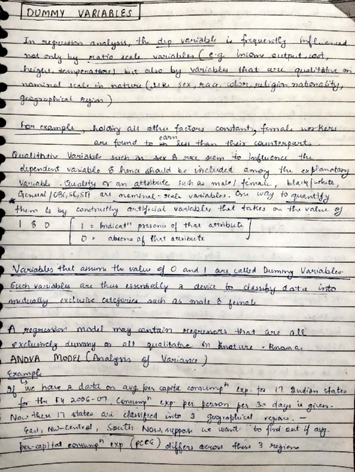 Boe Unit 4: Dummy Variables in Regression Analysis Notes - Studocu