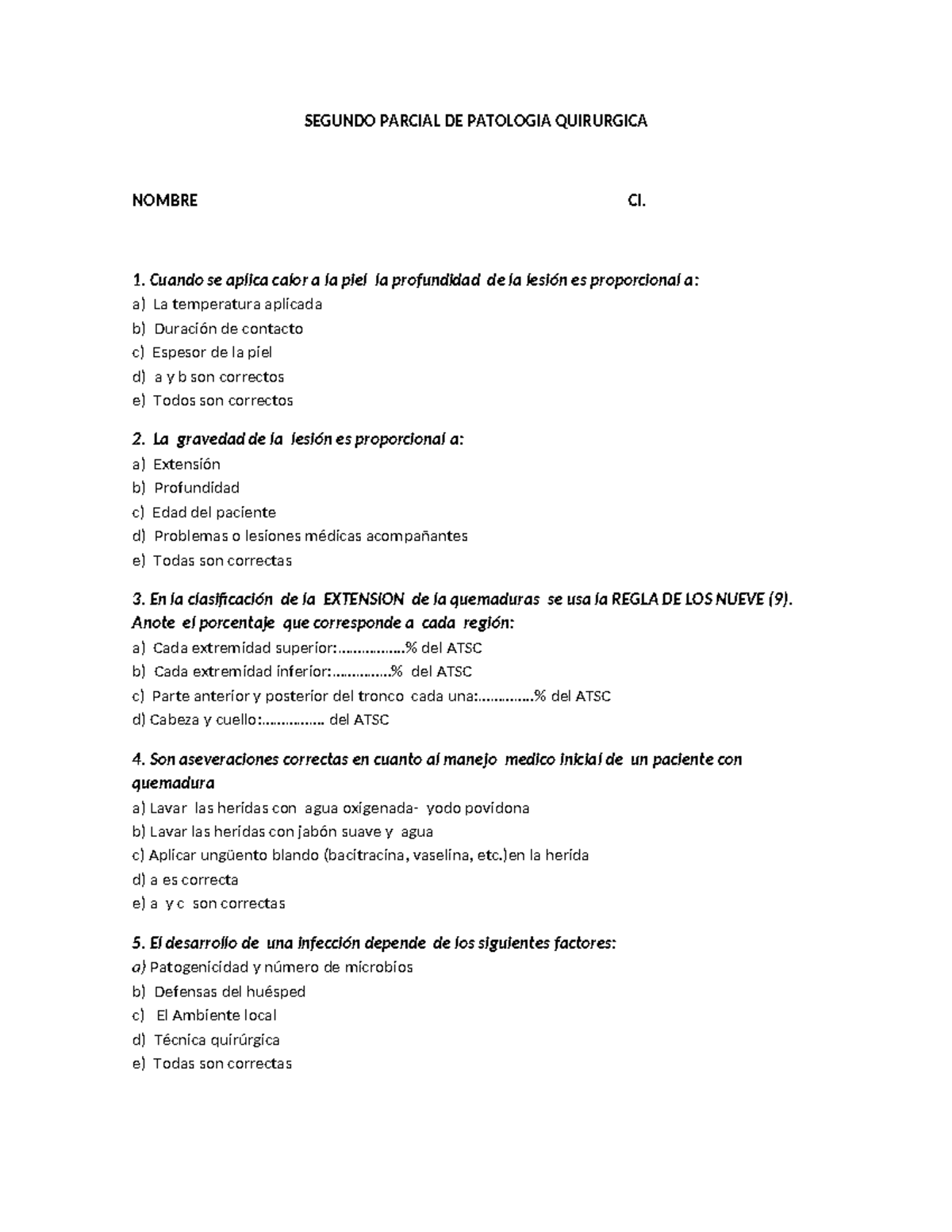 Repaso para el Segundo Parcial de Patología Quirúrgica - Patrones Patq ...