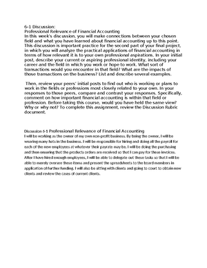 ACC 201 Module Two Short Paper Template - Running head: ACC 201 MODULE ...