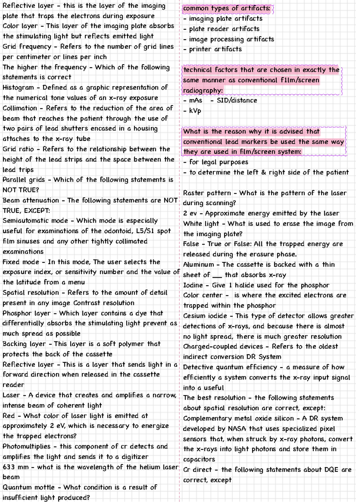 Quiz notes crdr - crdr quiz 1 - Reflective layer - this is the layer of ...
