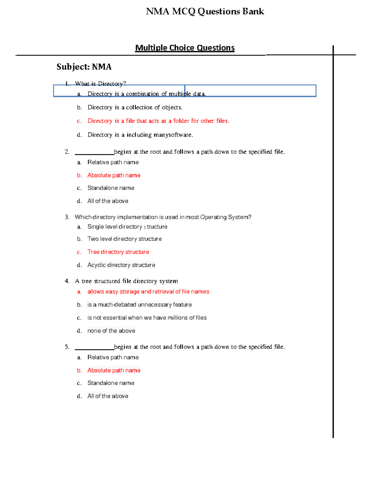 Mcq Of Network Management And Administration-3360703 - Networking ...