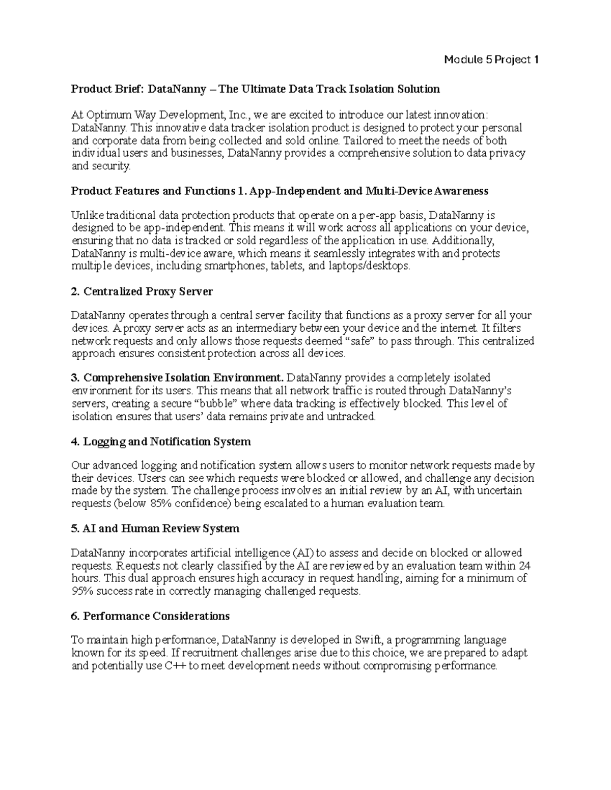 IT-226 Module 5: DataNanny - Your Comprehensive Data Isolation Solution ...