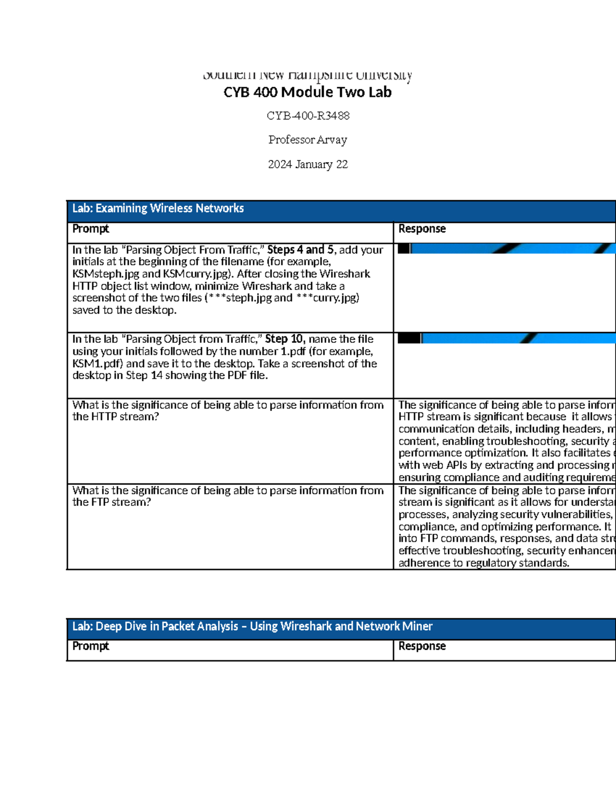 CYB 400 Module Two Lab: Wireless Networks & Vulnerability Scanning ...