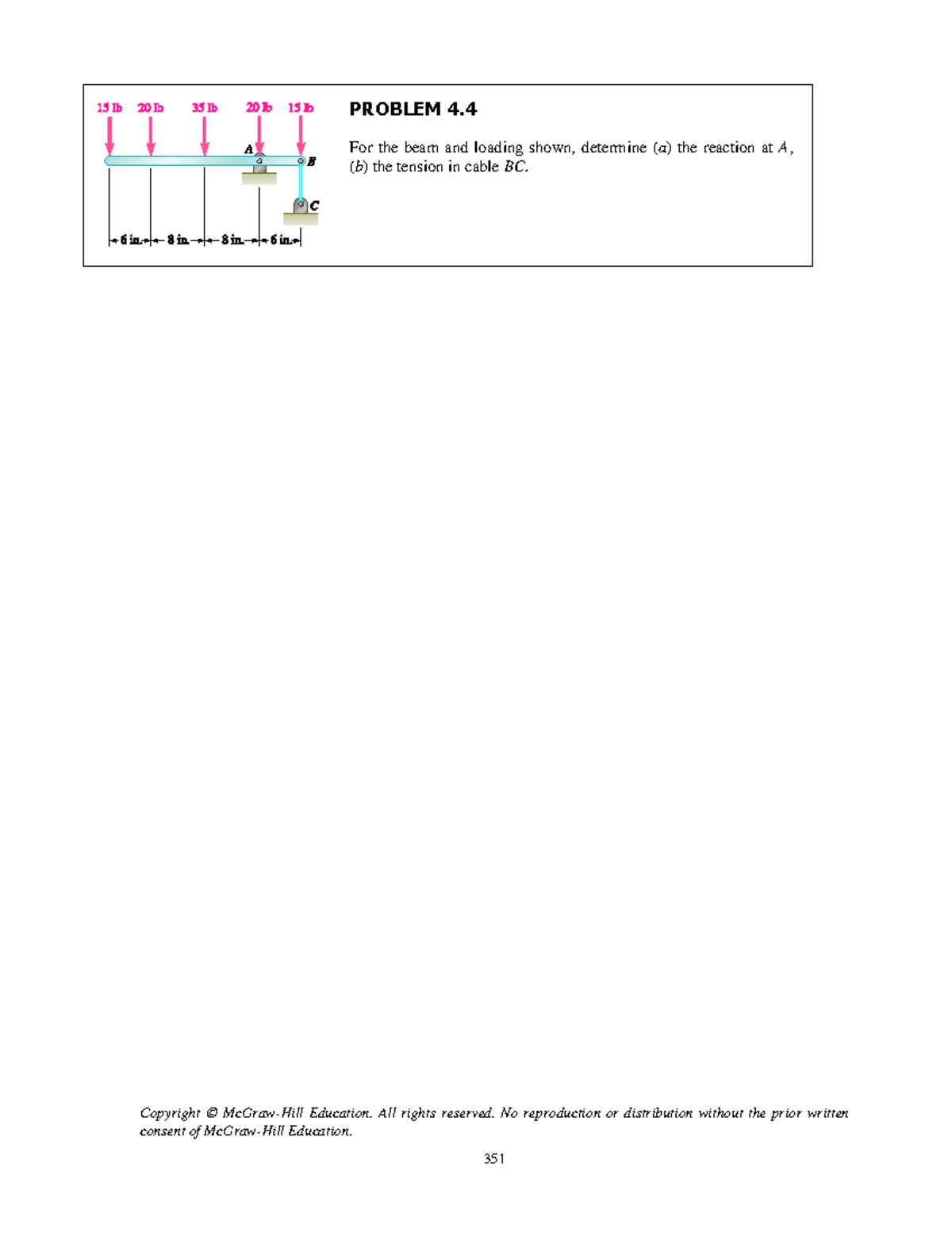 Chapter 4 Statics Problems: Beam and Cable Analysis Techniques - Studocu