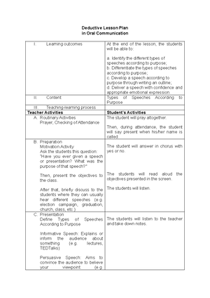 Grade 10 Second Quarter Lesson Plan - Department of Education REGION XI ...