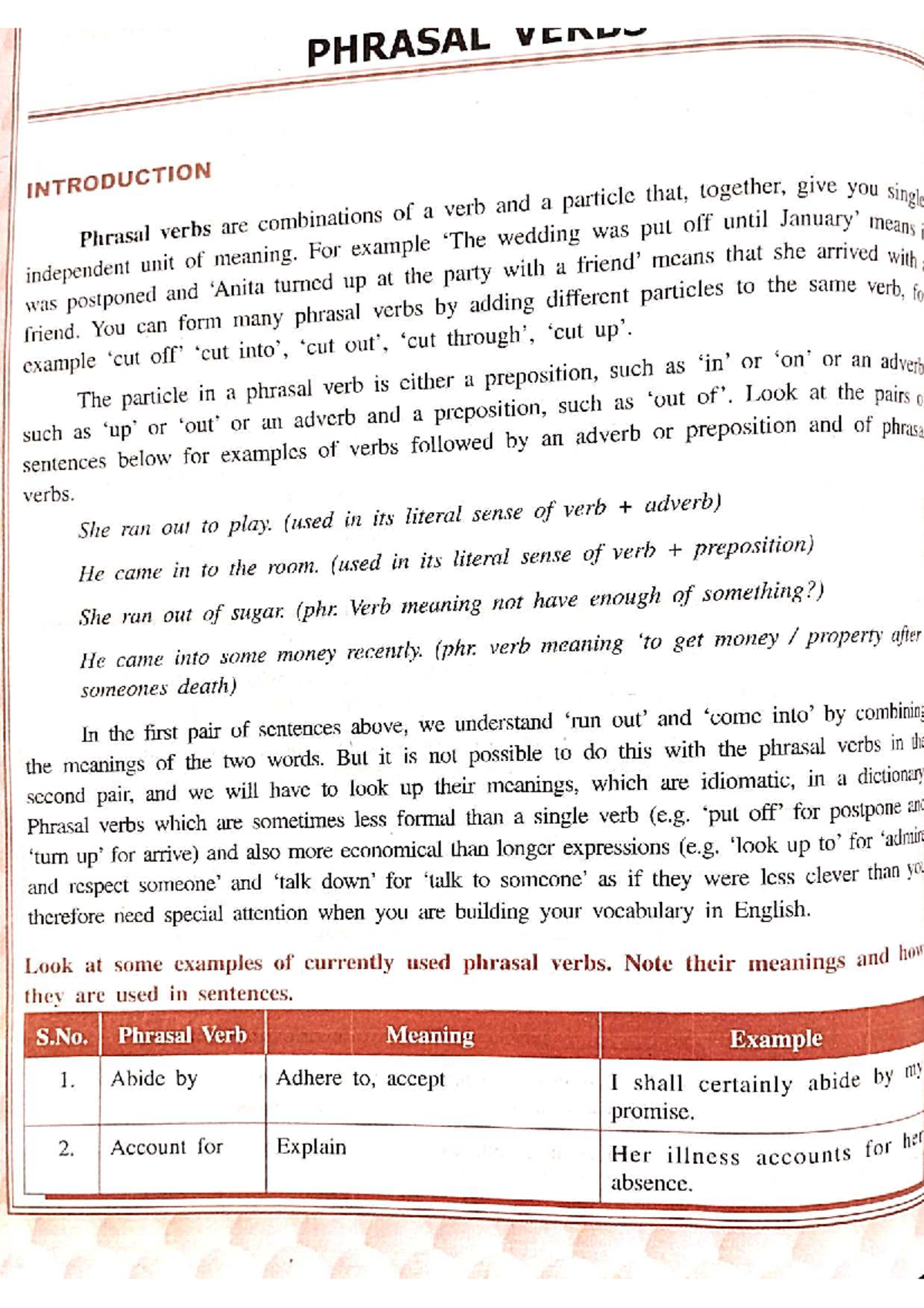 Phrasal Verbs - Introduction and Examples (ENG 101) - Studocu