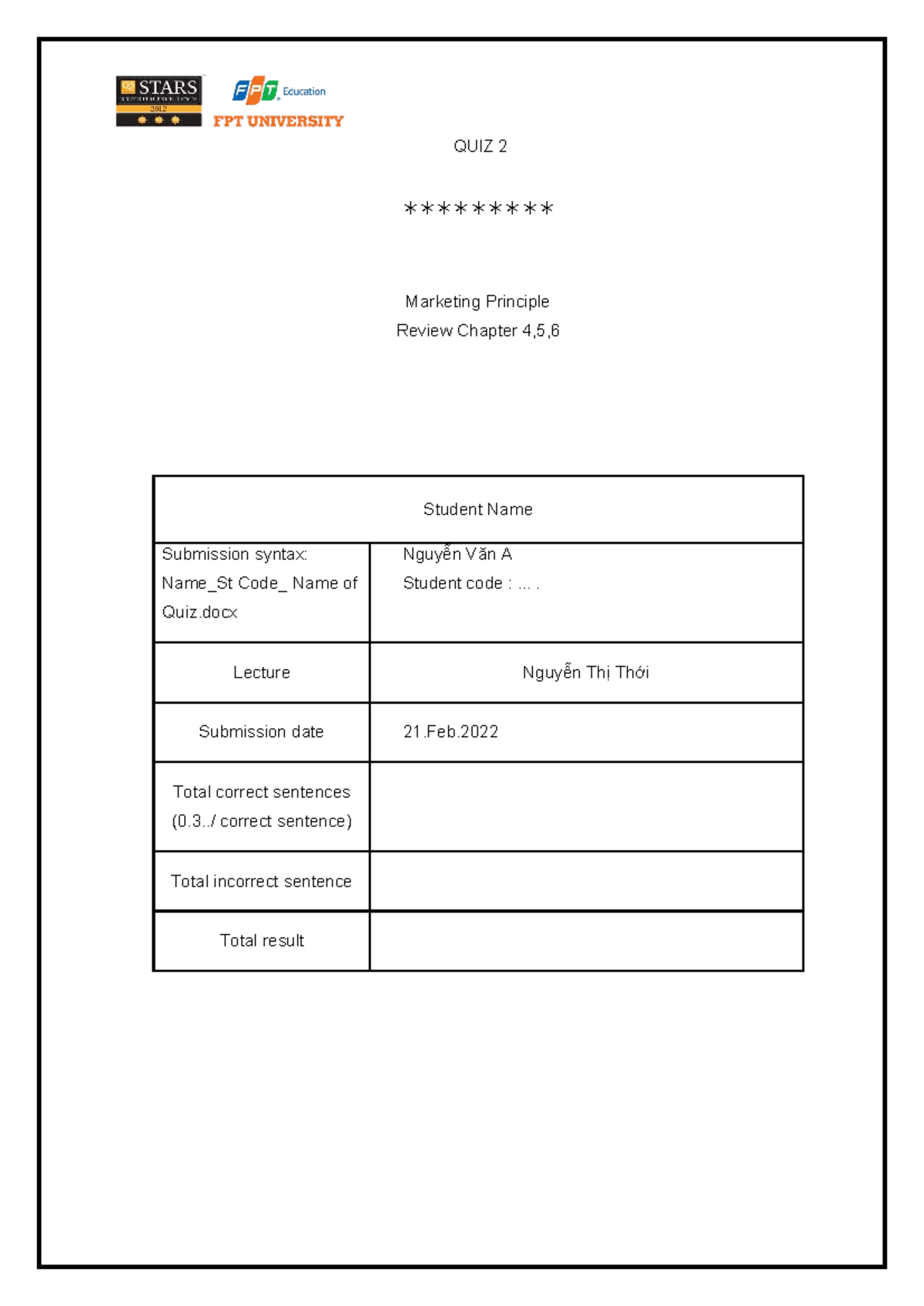 QUIZ 2 Marketing Principles Review: Chapters 4, 5, 6 - Studocu
