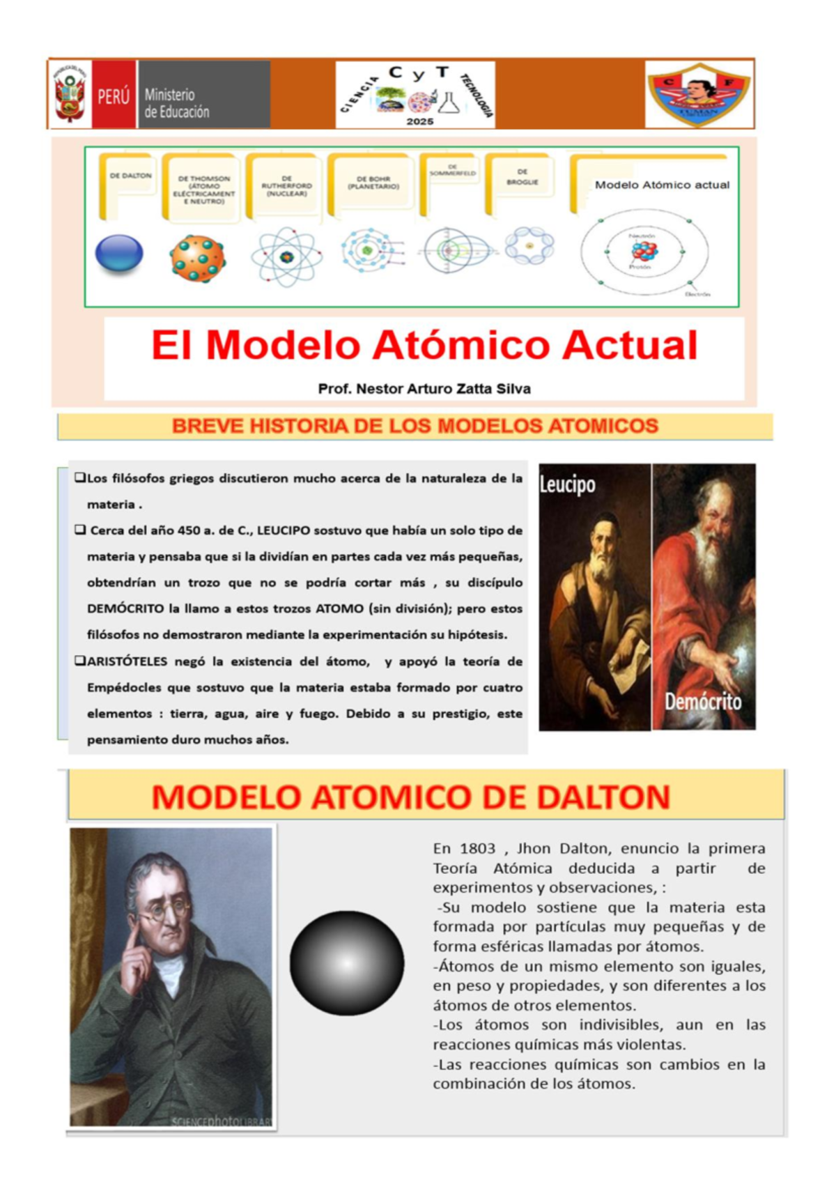 Modelos Atómicos: Desde Dalton hasta el Modelo Cuántico (CIENCIA 2025 ...