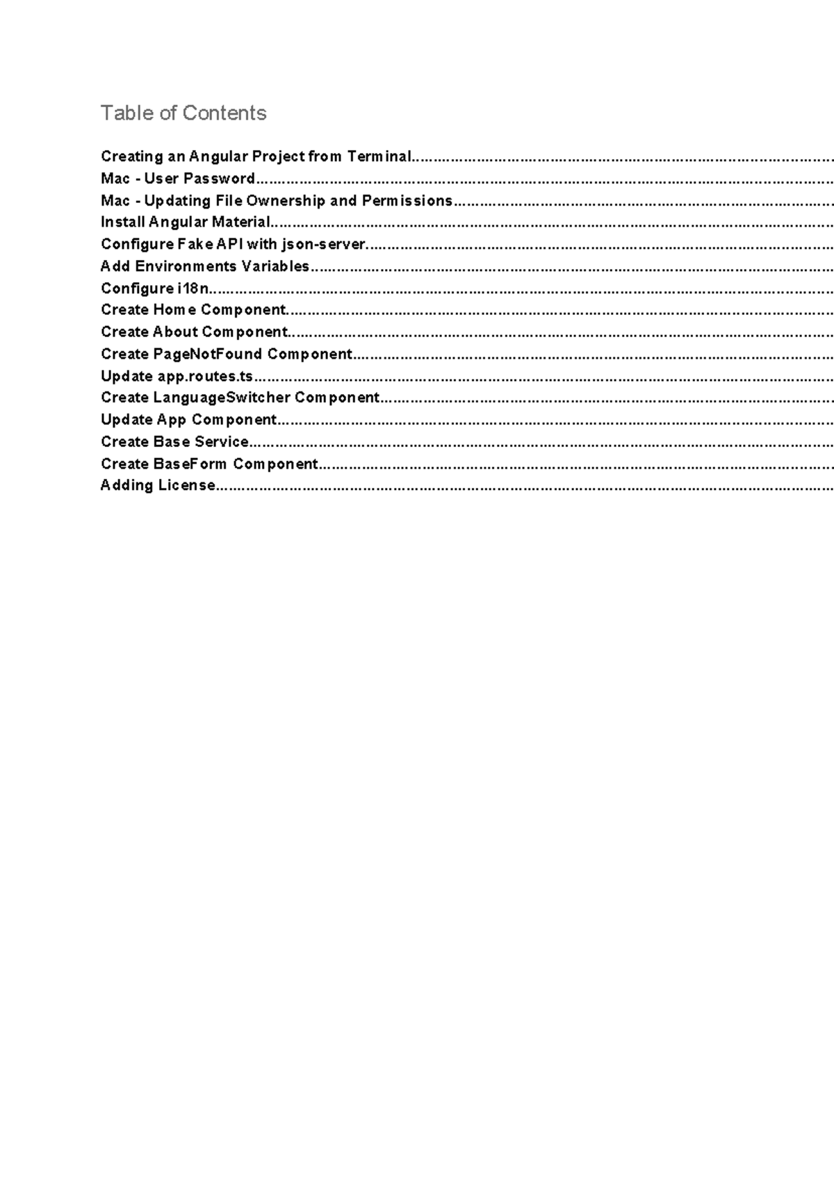 Angular Project Setup Guide: Terminal Commands & Configuration (CS101 ...