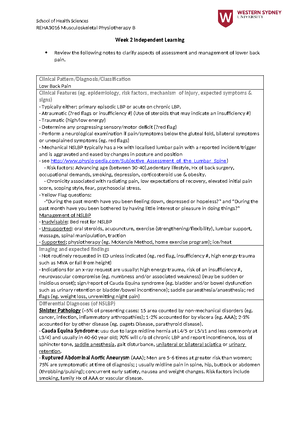 MSK UL - Special Tests, Passive Accessory Movements, ROM landmarks ...