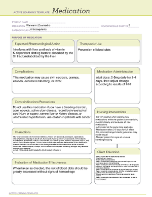 Vancomycin - med sheet - ACTIVE LEARNING TEMPLATES Medication STUDENT ...